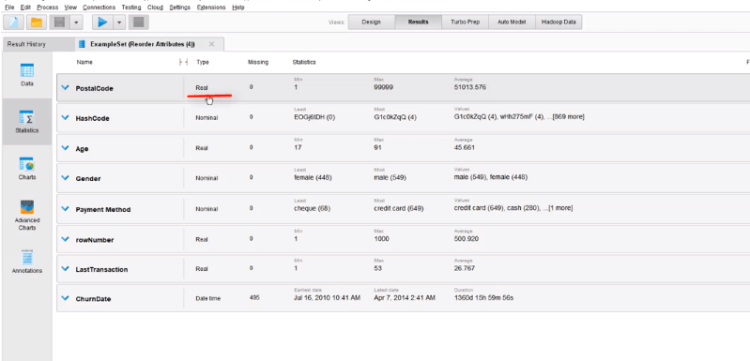 Numeric To Nominal RapidMiner Studio