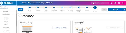 How to Set up the Salesforce Trigger in RingLead