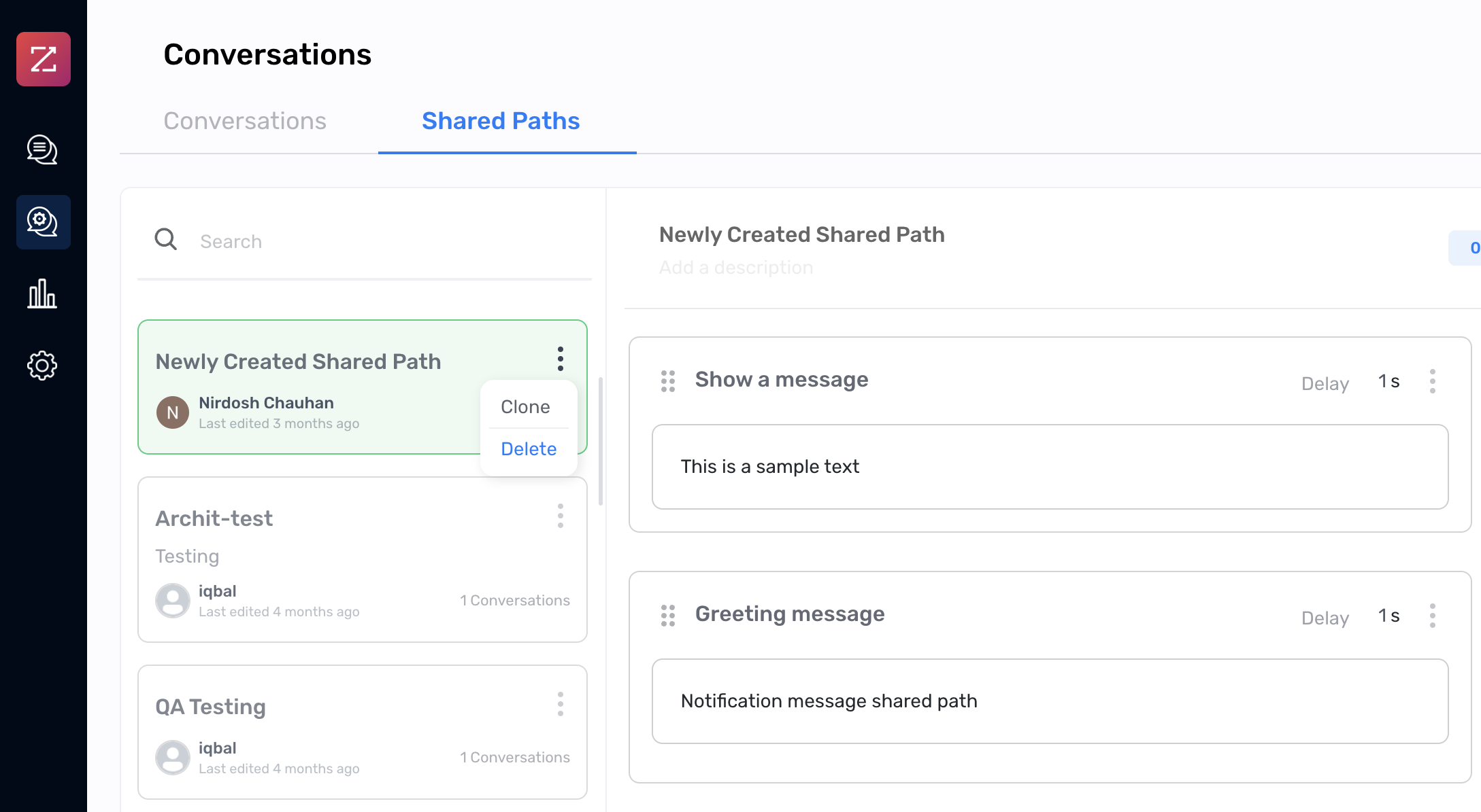 ZoomInfo Chat Shared Paths Explained