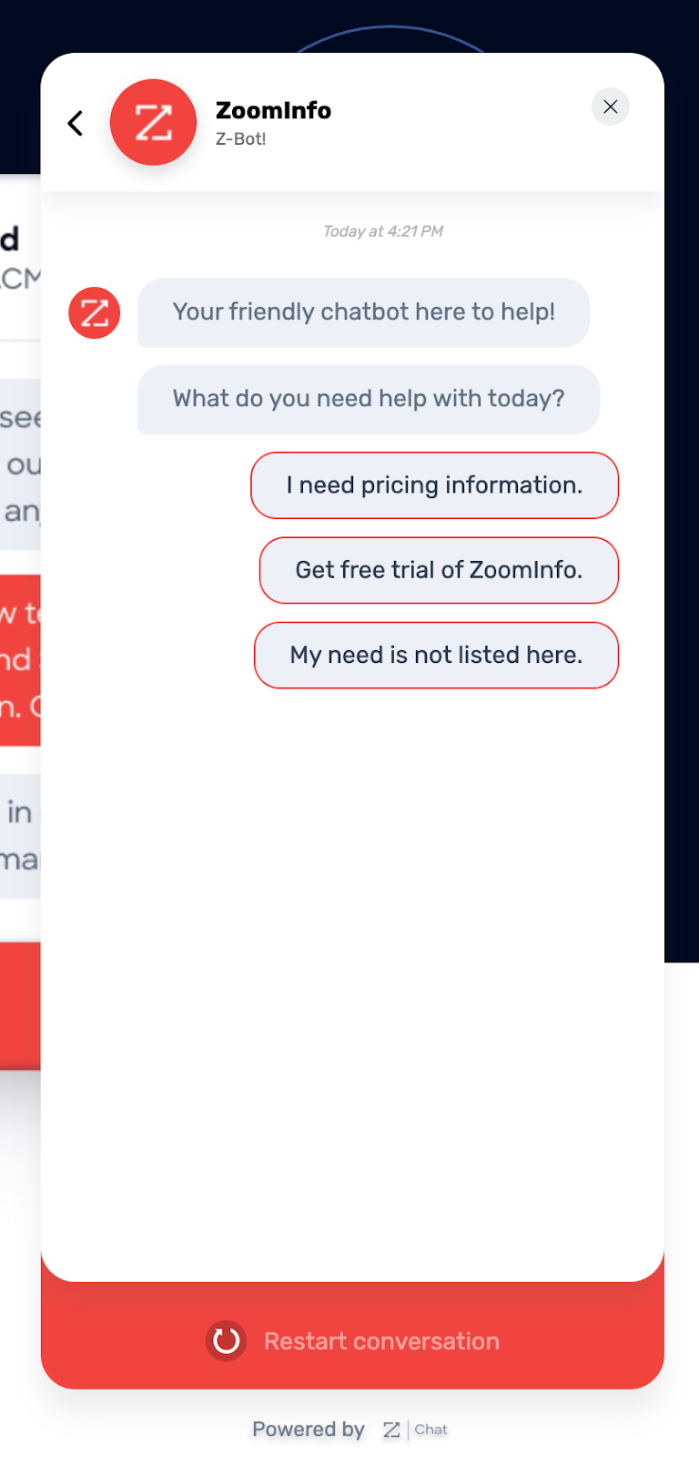 ZoomInfo Chat Sessions and Persistent Chat Explained