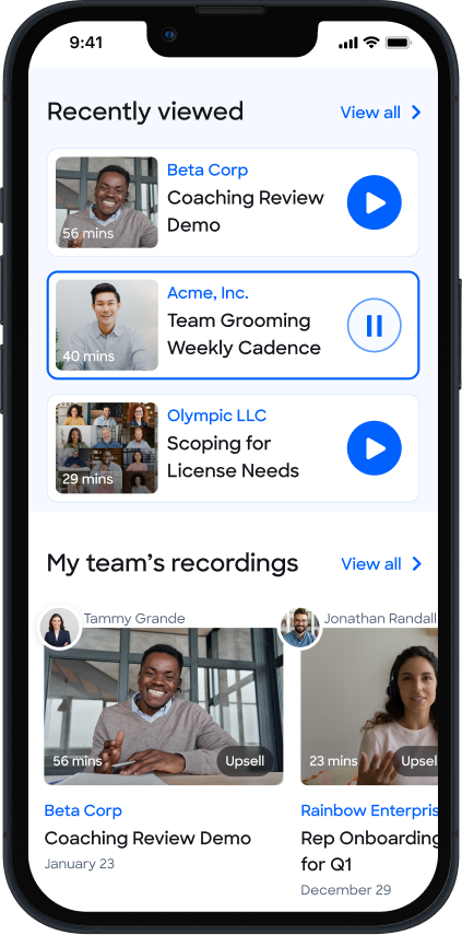 Overview of the Chorus Mobile App