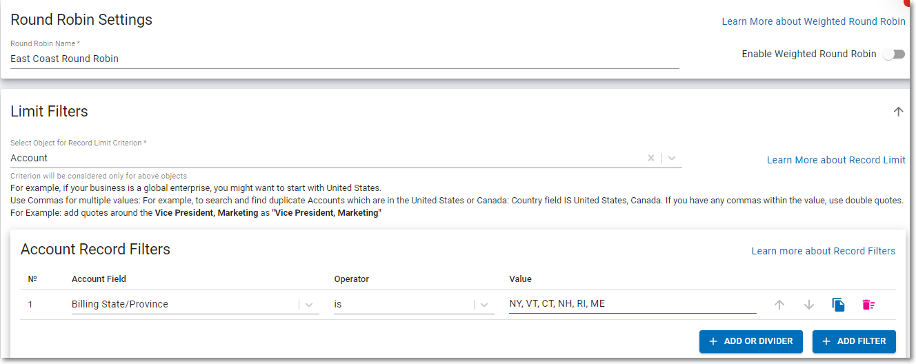 Overview of Top-Off Queue and Record Limits