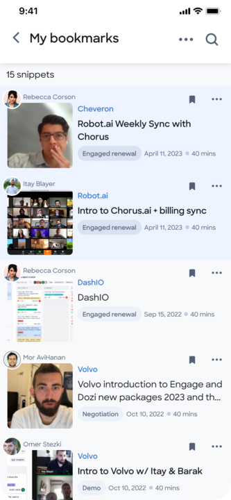 Overview of the Chorus Mobile App