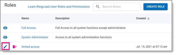 Overview of RingLead User Roles and Permissions