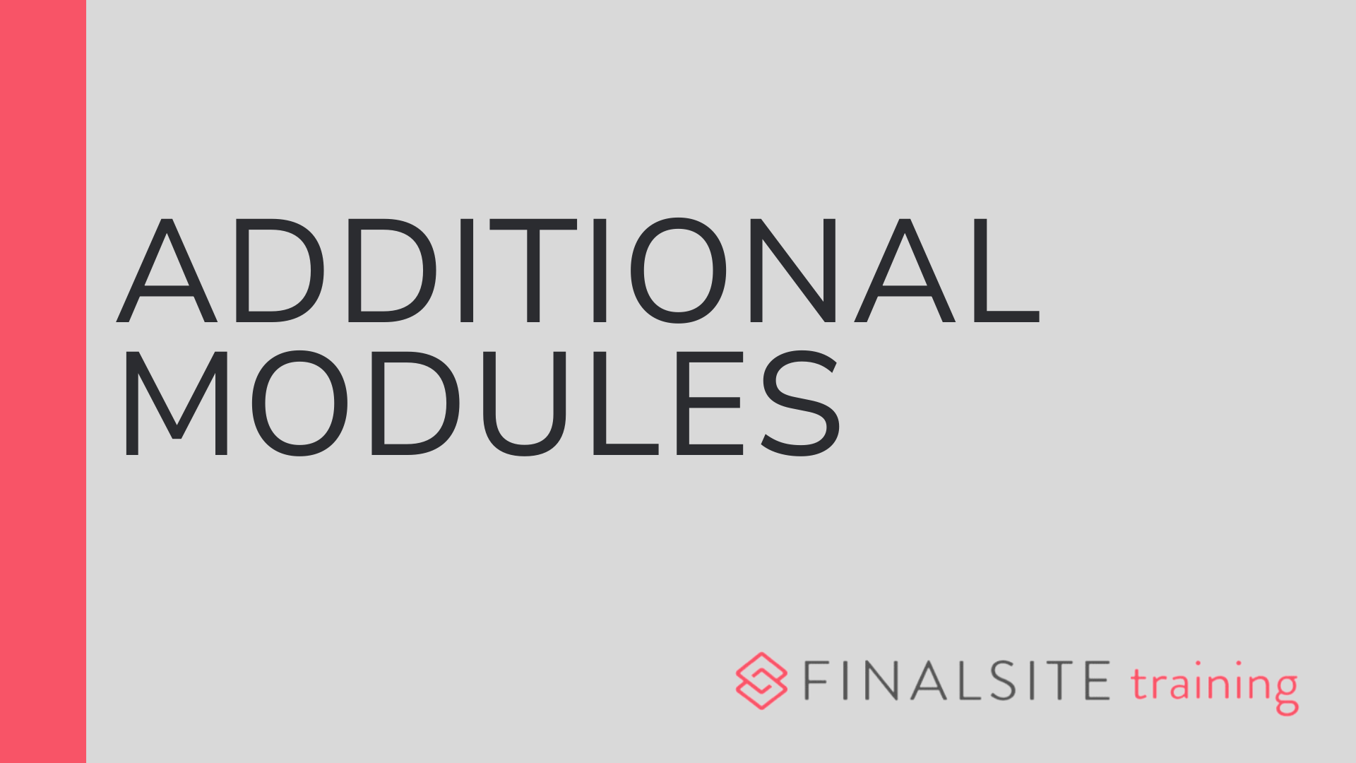 Finalsite Training