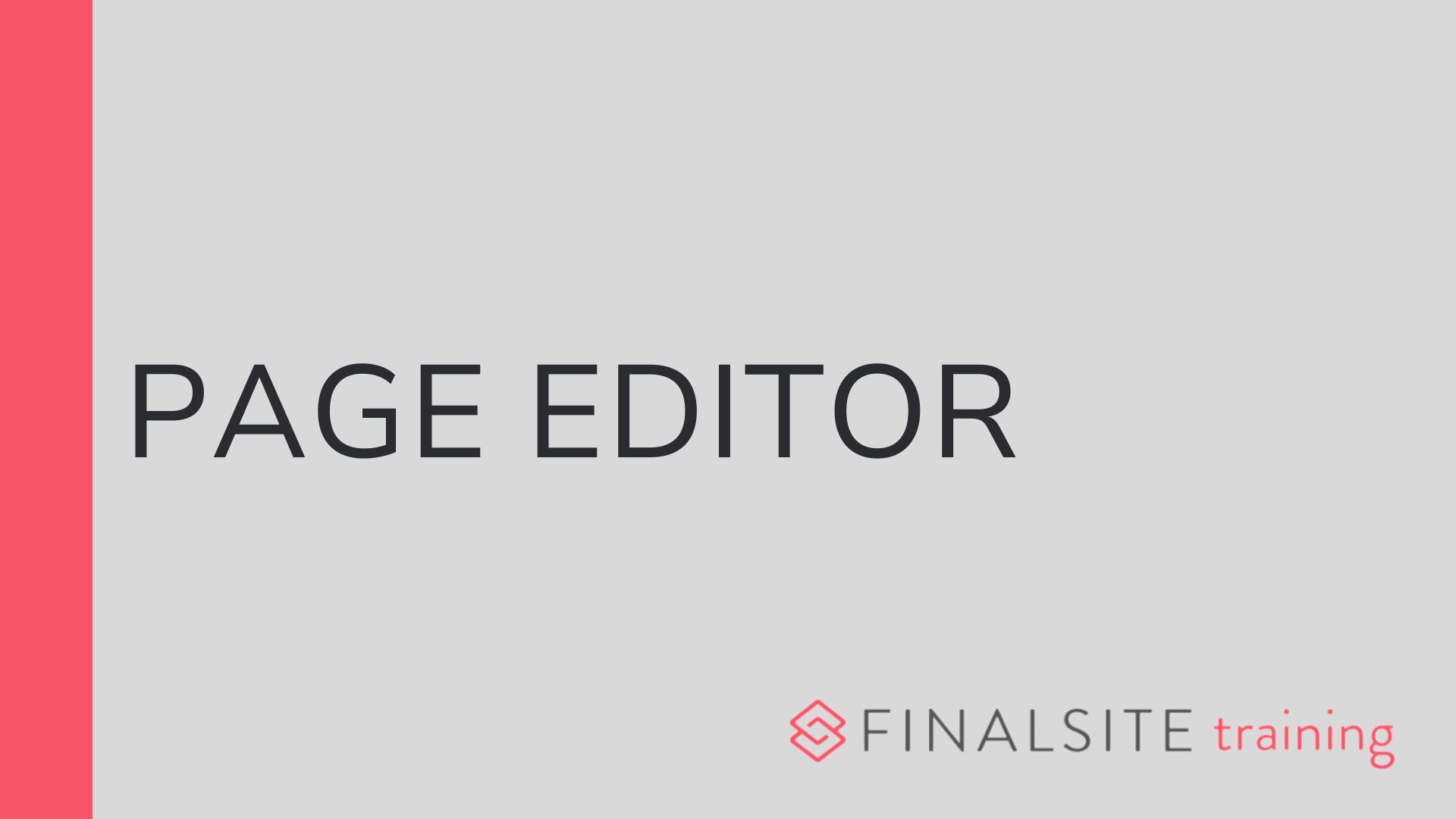 Finalsite Training