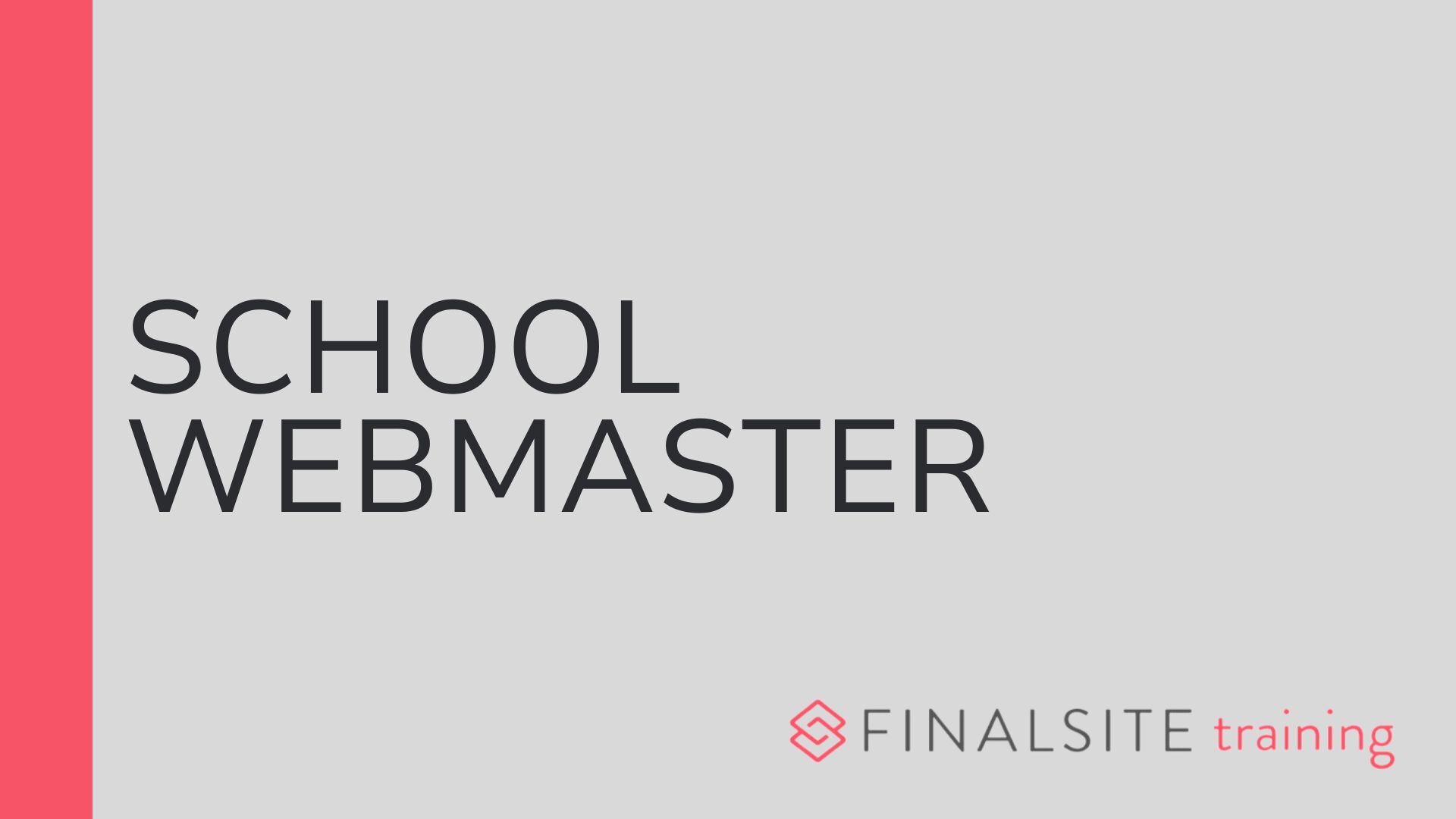 Finalsite Training