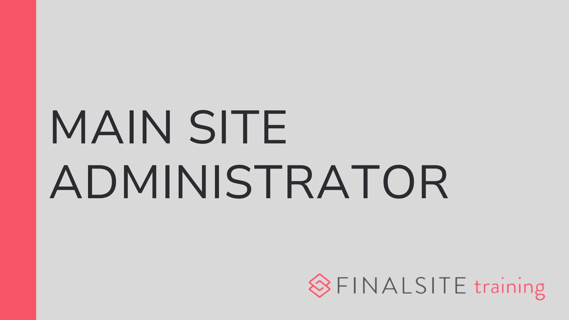 Finalsite Training