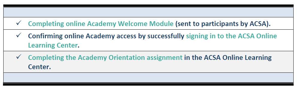 ACSA Online Learning Center