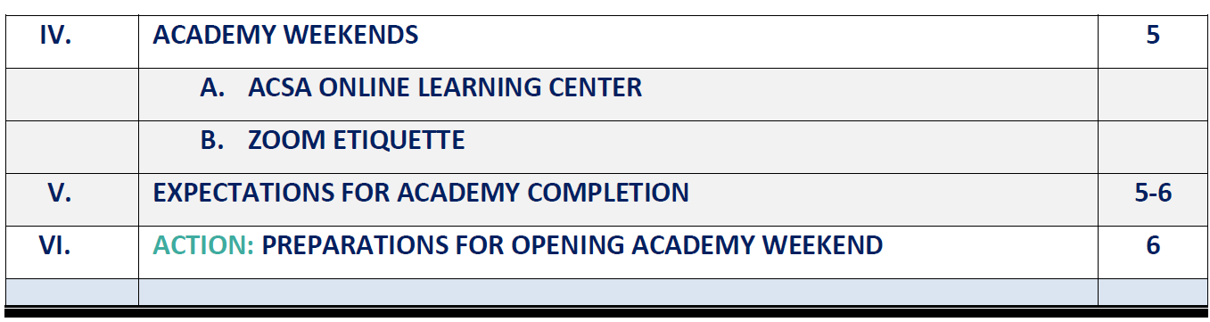 ACSA Online Learning Center