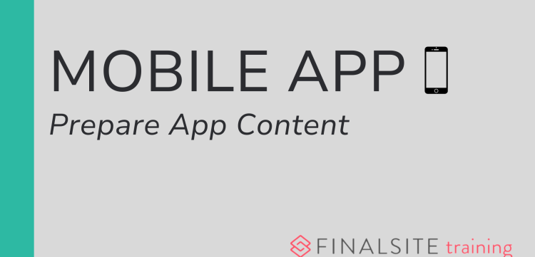 Finalsite Training