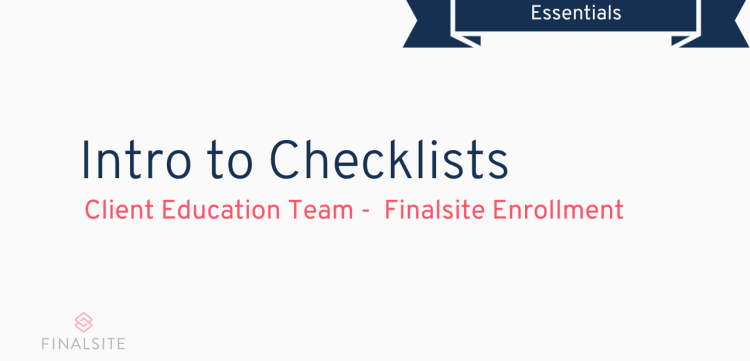 Finalsite Training