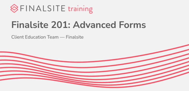 Finalsite Training