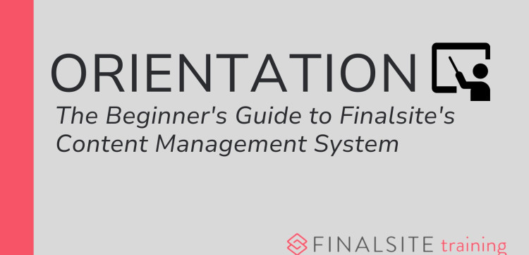Finalsite Training