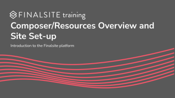 Finalsite Training