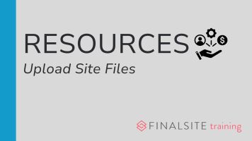 Finalsite Training
