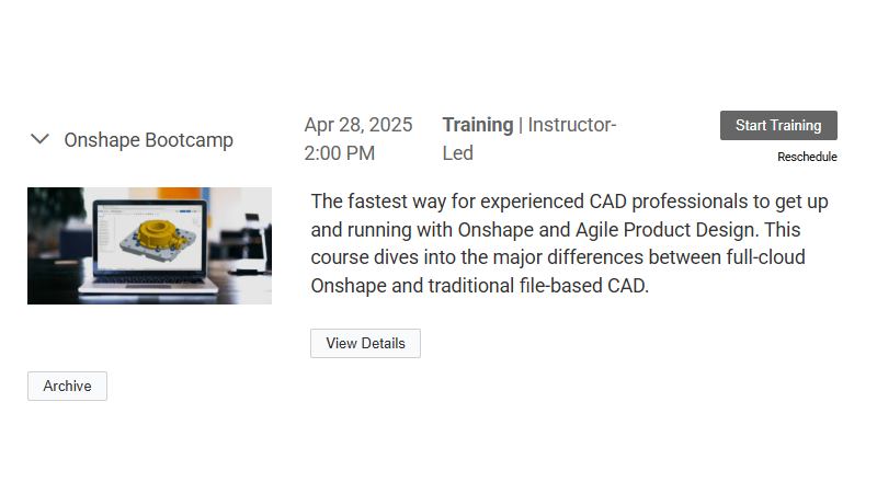 Onshape Learning Center